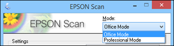 Selecting the Scan Mode