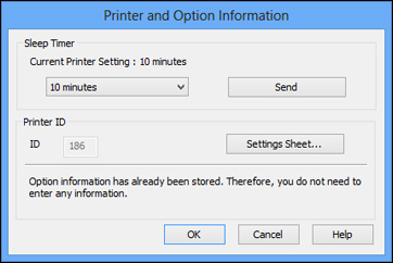 Changing the Sleep Timer Setting - Windows