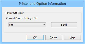 Changing the Power Off Timer Setting - Windows