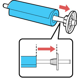 Loading Roll Paper on the Spindle