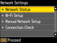 Printing a Network Status Sheet