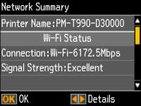 Printing a Network Status Sheet