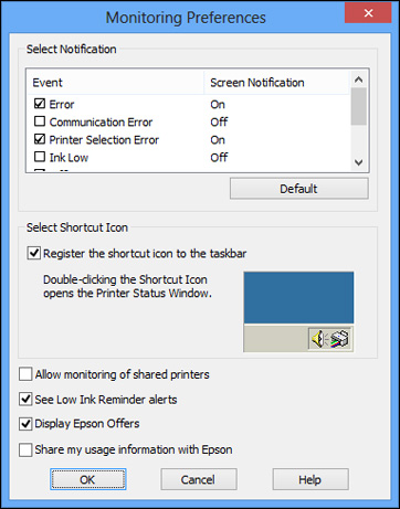 Checking Cartridge Status with Windows