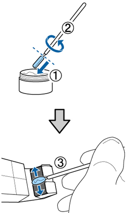Applying Carriage Rod Grease