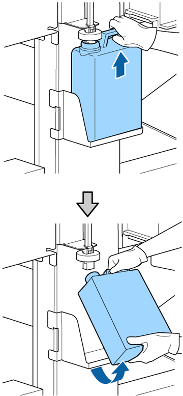Replacing the Waste Ink Bottle