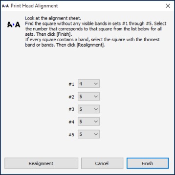 Aligning the Print Head Using a Computer Utility
