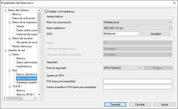 Cómo configurar una dirección IP del producto con EpsonNet Config - Wi-Fi
