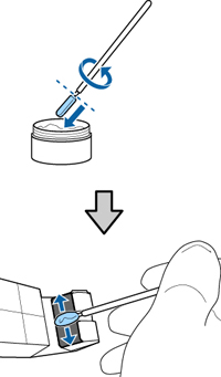 Applying Carriage Rod Grease