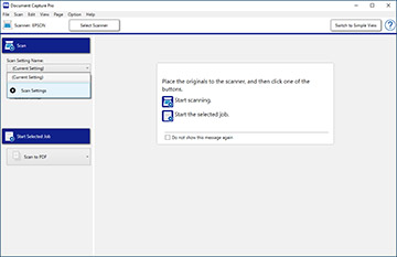 Scanning with Document Capture Pro in Standard View - Windows