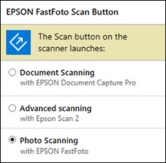 Changing Default Scan Button Settings - Windows