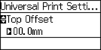 Selecting Universal Print Settings