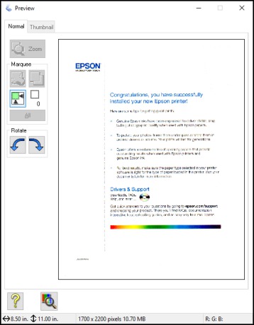Selecting a Scan Area - Office Mode
