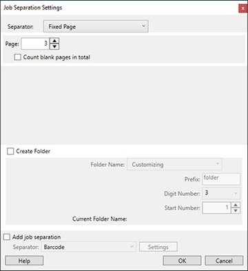 Scanning Multi-Page Originals as Separate Files - Windows