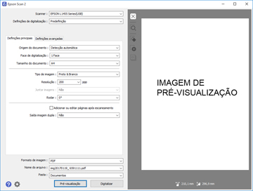 Digitalização no Epson Scan 2