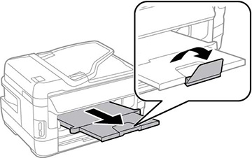 Loading Paper and Envelopes in the Rear Feed Slot