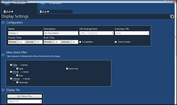 Display Settings - Displays Tab