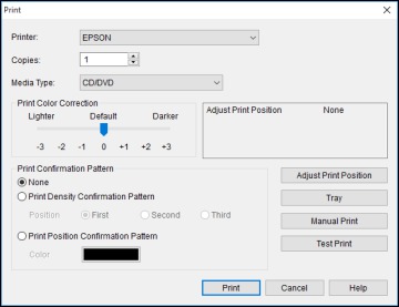 Printing Your CD/DVD Design - Windows