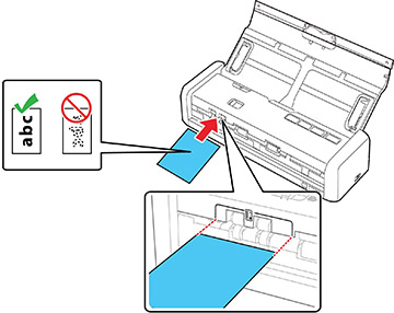 Loading Plastic Cards in the Card Slot