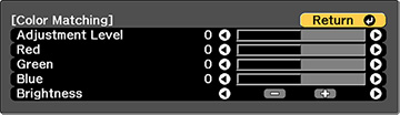 Matching the Screens Manually