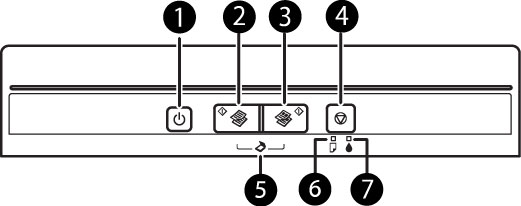 Control Panel Buttons and Lights