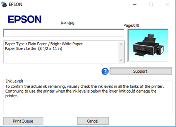 Checking Print Status - Windows