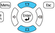Correcting Image Shape with the Keystone Buttons