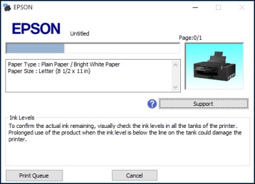 Checking Print Status - Windows