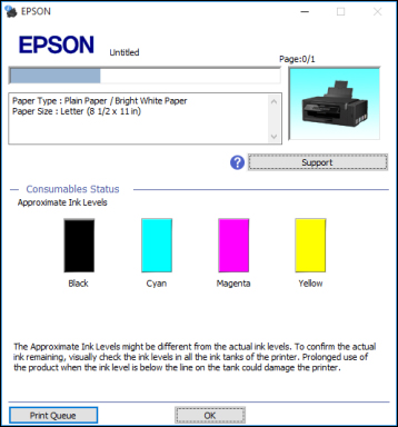 Checking Print Status - Windows