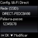 Ativar o modo Wi-Fi Direct