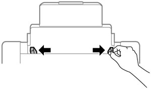 Loading Paper and Envelopes in the Rear Paper Feed Slot