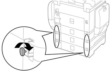 Installing the Optional Paper Cassette Units