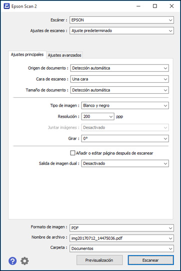 Cómo escanear con Epson Scan 2