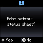 Printing a Network Status Sheet