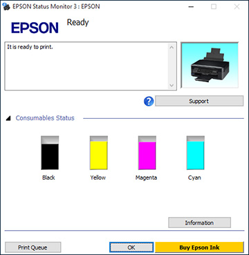 Checking Cartridge Status with Windows