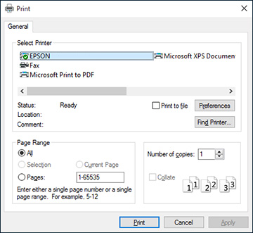 Printing Your Document or Photo - Windows