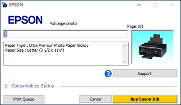Checking Print Status - Windows