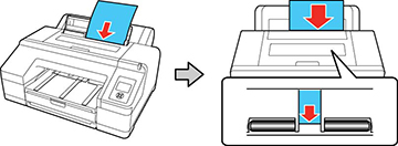 Loading Cut Sheets in the Rear Manual Feeder