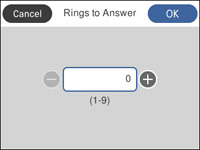 Setting the Number of Rings to Answer