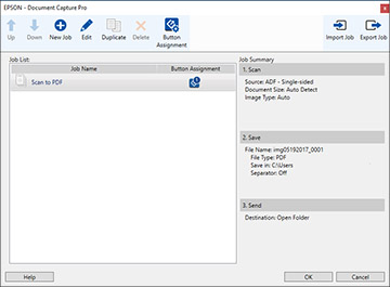 Adding and Assigning Scan Jobs with Document Capture Pro - Windows