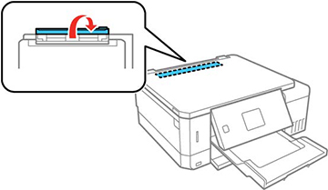 Loading Paper and Envelopes in the Rear Paper Feed Slot