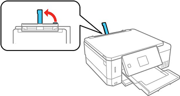 Loading Paper and Envelopes in the Rear Paper Feed Slot