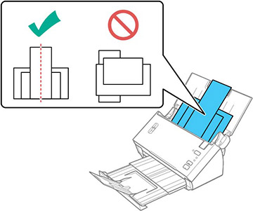 Loading Multiple Sizes of Originals in the Input Tray