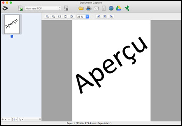 Numérisation à l'aide de Document Capture - Mac
