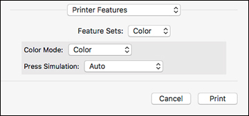 Selecting Basic Print Settings - PostScript Printer Software - Mac