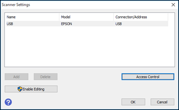 Entering a User ID and Password for Scanning