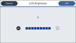 Adjusting the Screen Brightness
