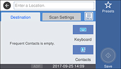 Scanning to a Network Folder or FTP Server