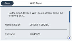 Enabling Wi-Fi Direct Mode