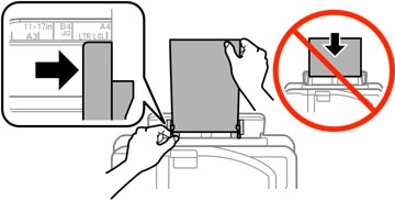 Loading Paper and Envelopes in the Rear Feed Slot