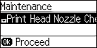 Checking the Nozzles Using the Product Control Panel